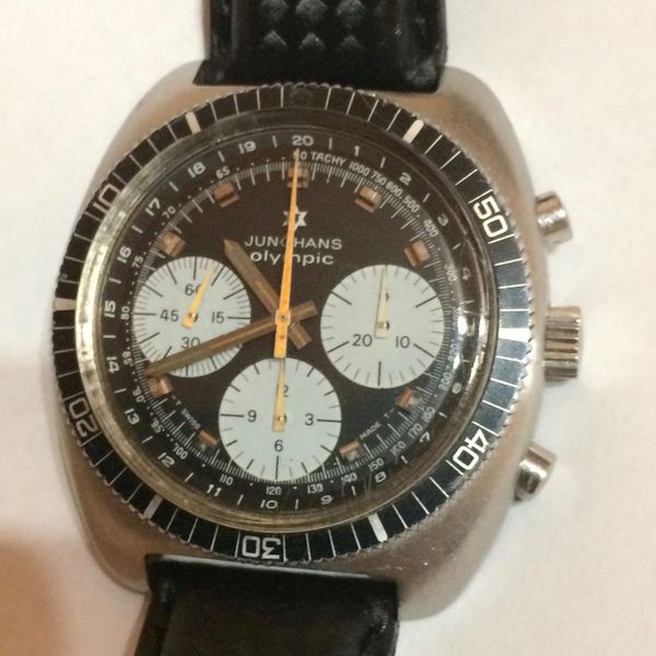 [WTS] vintage Junghans Olympic diver chronograph, inverse panda with ...