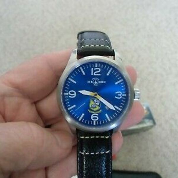 AIR BLUE DEEP BLUE BLUE ANGELS "AUTOMATIC" SAPPHIRE CRYSTAL WATCH ...