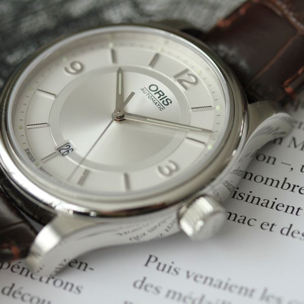 SOLD Oris Classic Date 42mm Silver dial --- $375 --- | WatchCharts