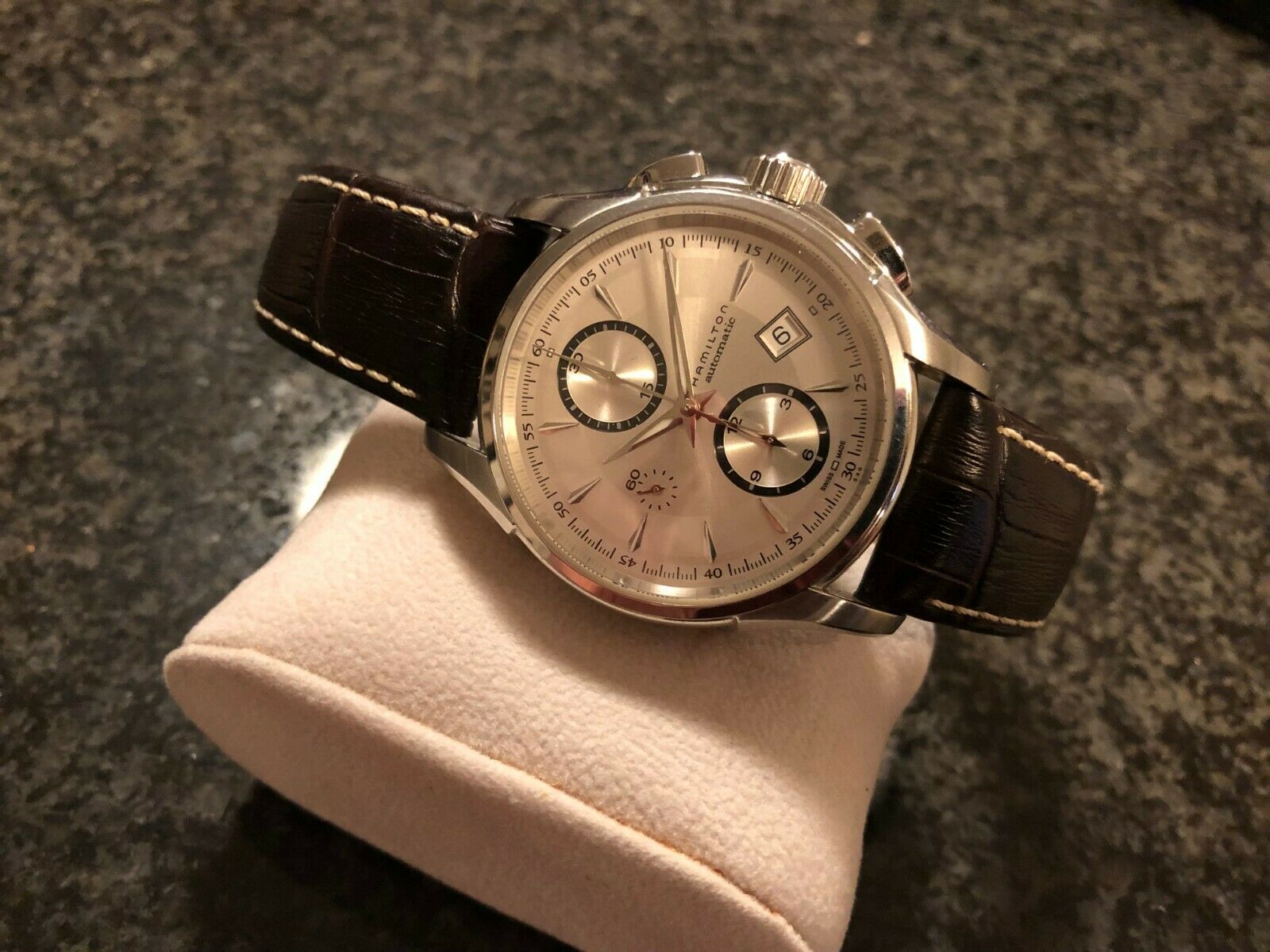 Hamilton Men's Jazzmaster Chronograph Watch, H326160, Valjoux 7750 ...