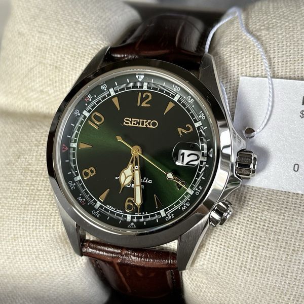 Pre Owned Seiko Prospex Alpinist SPB121J1 Green Dial Full Kit ...