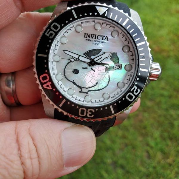 For Sale Snoopy Invicta MOP automatic watch | WatchCharts Marketplace