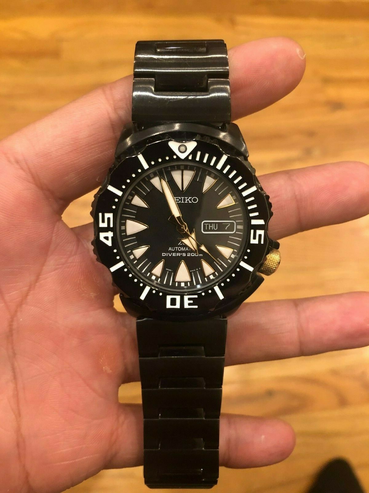 SEIKO PROSPEX SRP583 AIR DIVER MONSTER Automatic Diver's Mens Watch ...