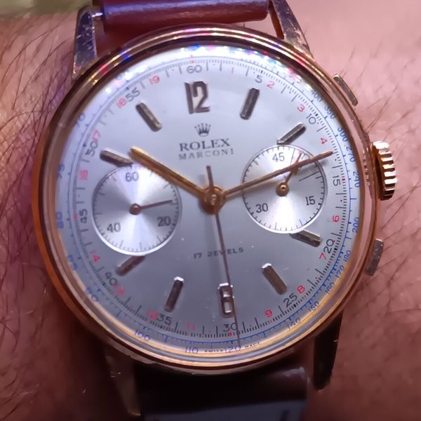 Stunning Vintage ROLEX Chronograph BIG men watch serviced | WatchCharts ...