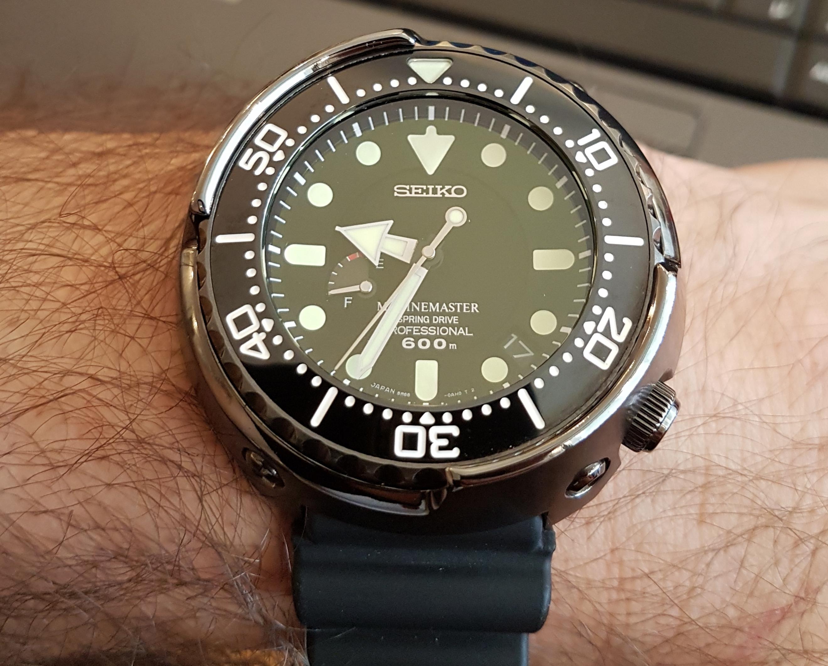FS: SEIKO PROSPEX MARINEMASTER SBDB013 SPRING DRIVE TUNA | WatchCharts