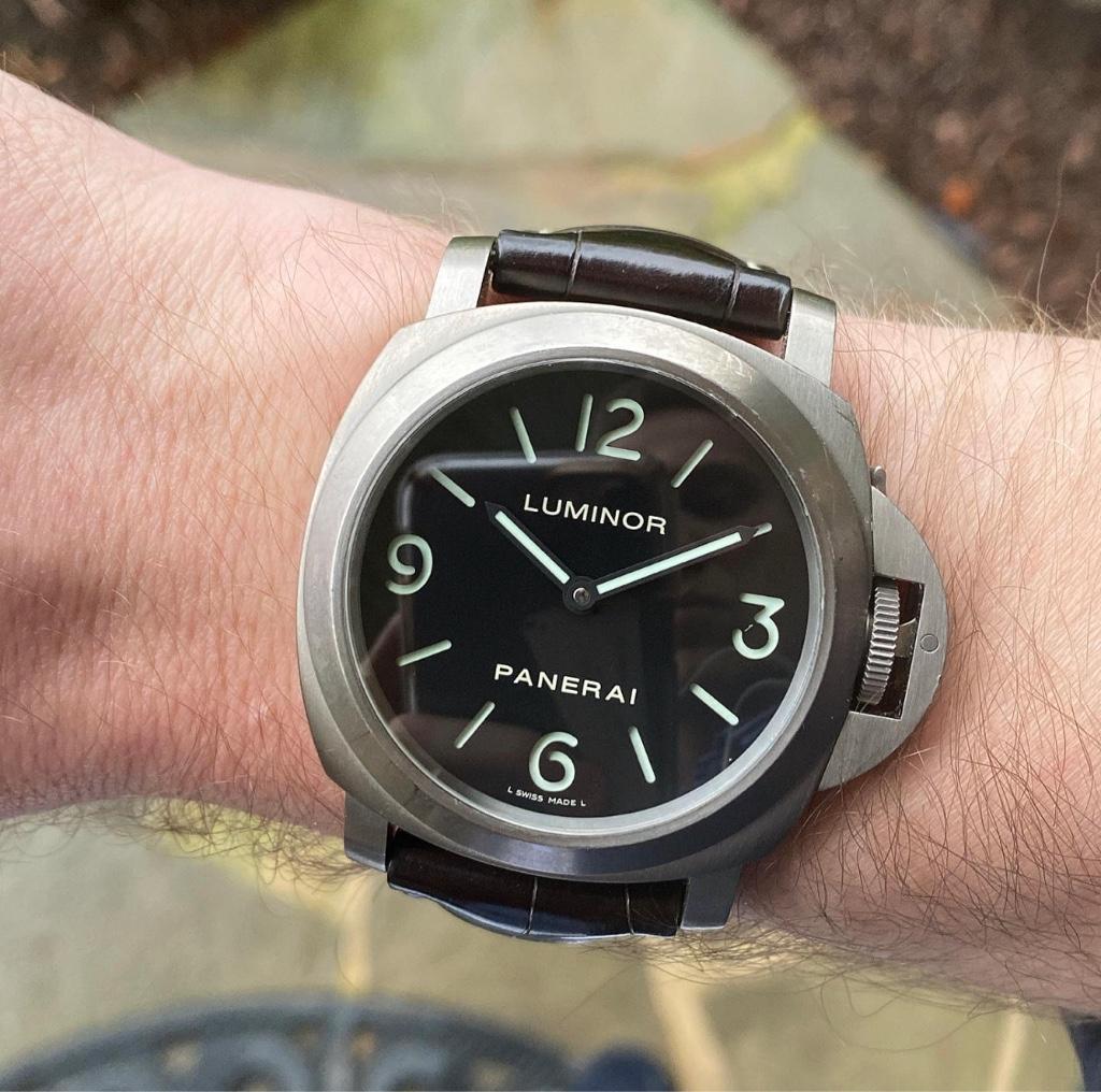 2005 Panerai PAM00176 Luminor Base Titanio Box Papers Titanium Sandwich ...