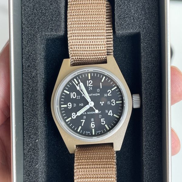 Marathon 34mm Dessert Tan Quartz Watch General Purpose, US Government ...