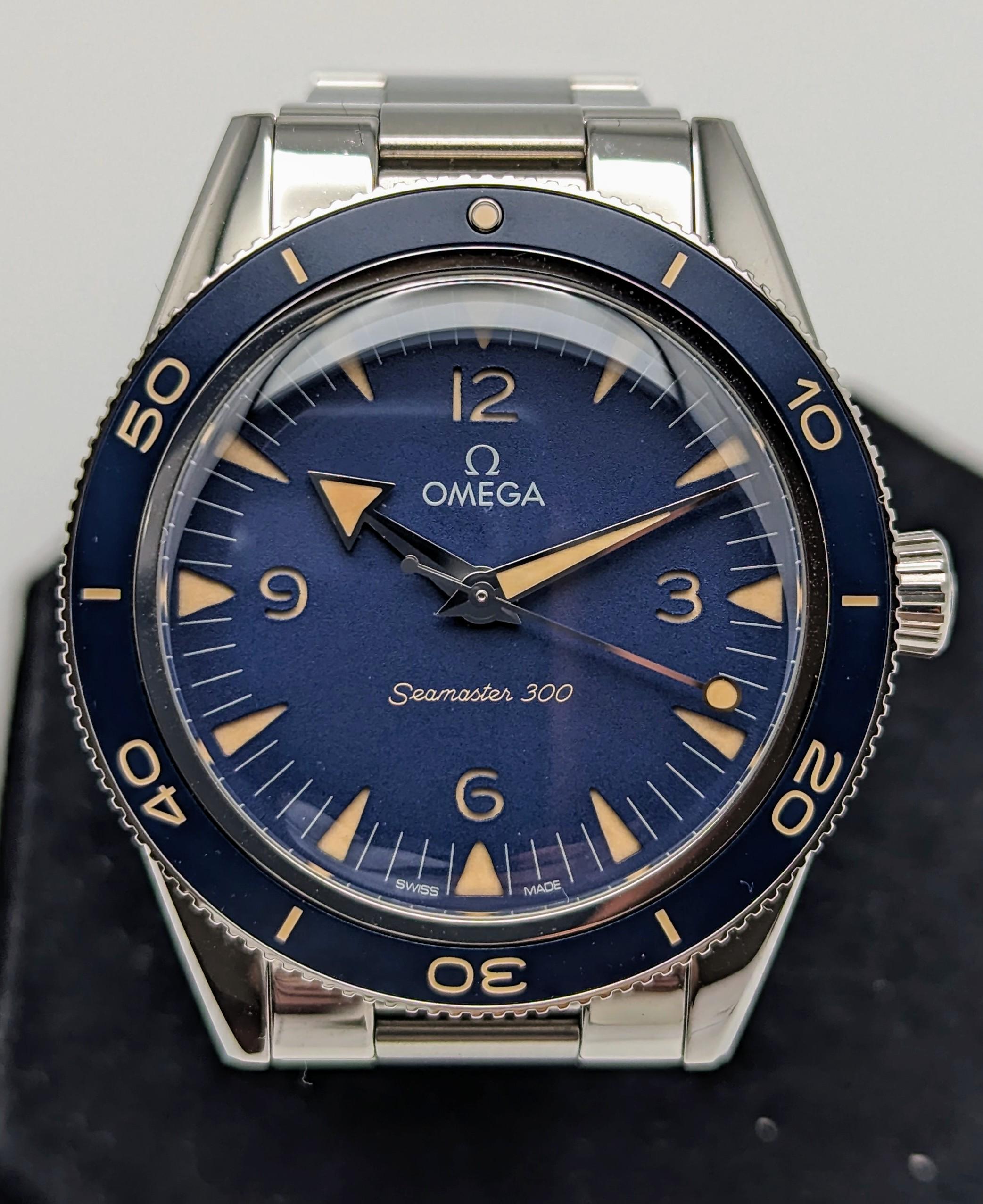 [WTS] Omega Seamaster 300 Heritage Blue Dial AD Warranty Signed 3/23 ...