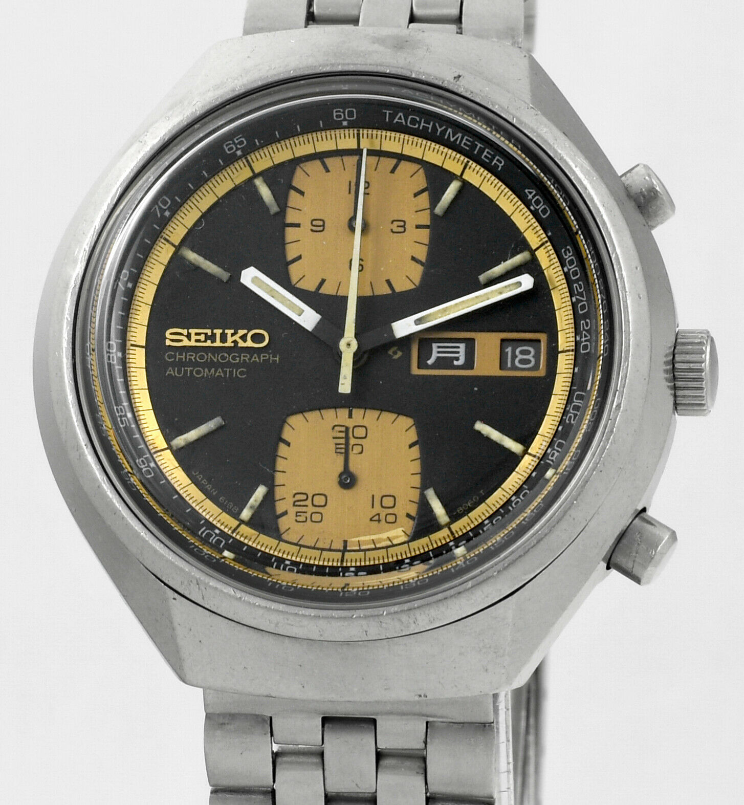 1979 SEIKO John Player Special 6138 8030 JDM Chronograph Mens Wrist ...