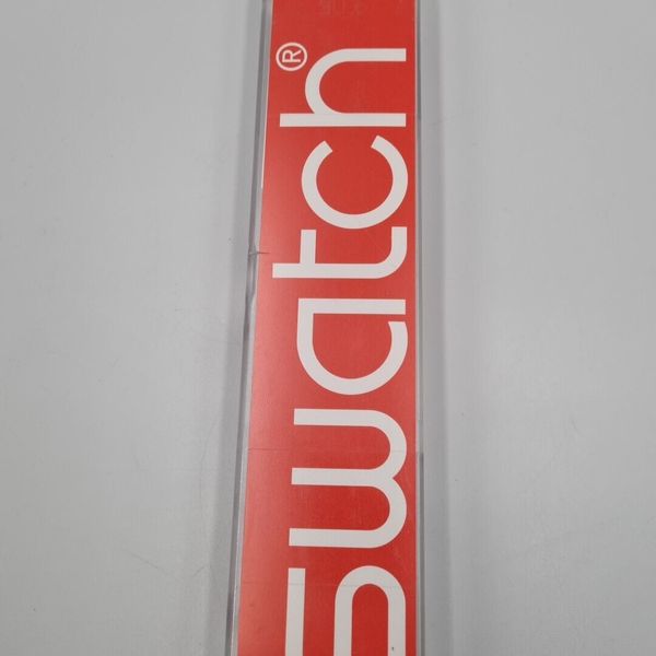 SWATCH Swiss Watch REBEL Prune Deep Purple Latex Strap Large Analogue ...
