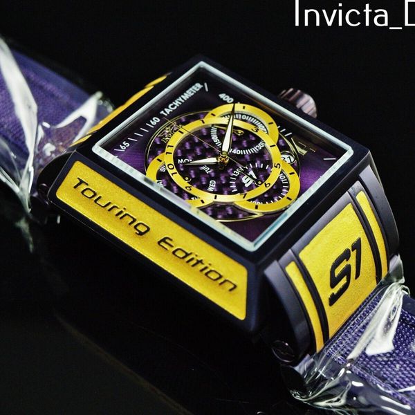 NEW Invicta 44mm Purple Label S1 Rally Touring Swiss Chronograph Strap ...