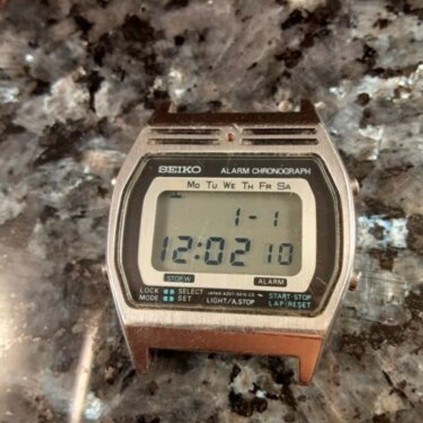 Vintage SEIKO A257-5010 LCD Alarm Chronograph with box and manual ...