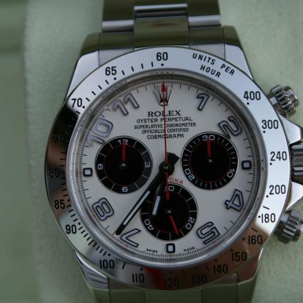 FS: Rolex Daytona Steel Watch PANDA MODIFIED DIALl 116520 Box and Paper ...