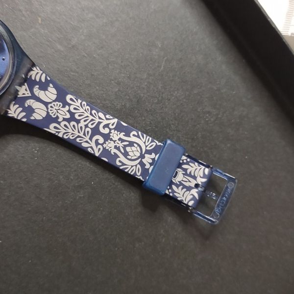 Blue Swatch Calife Watch Blue Band With Blue Dial | WatchCharts Marketplace