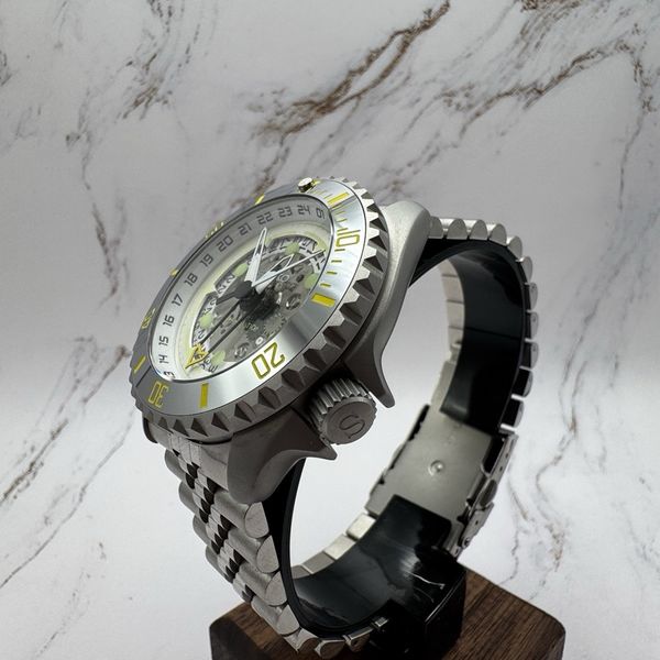 Brand New Modified Seiko Automatic GMT Watch See Through Dial Dive ...