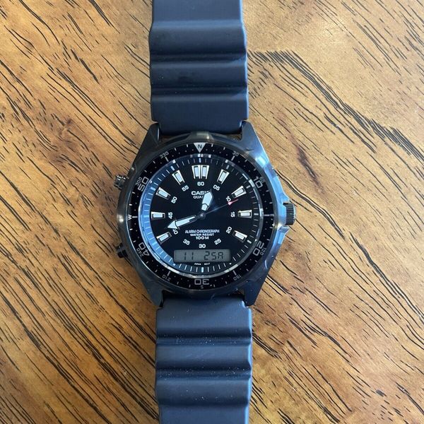 Mens Casio AMW 320b â Arnieâ Analog / Digital Watch | WatchCharts ...