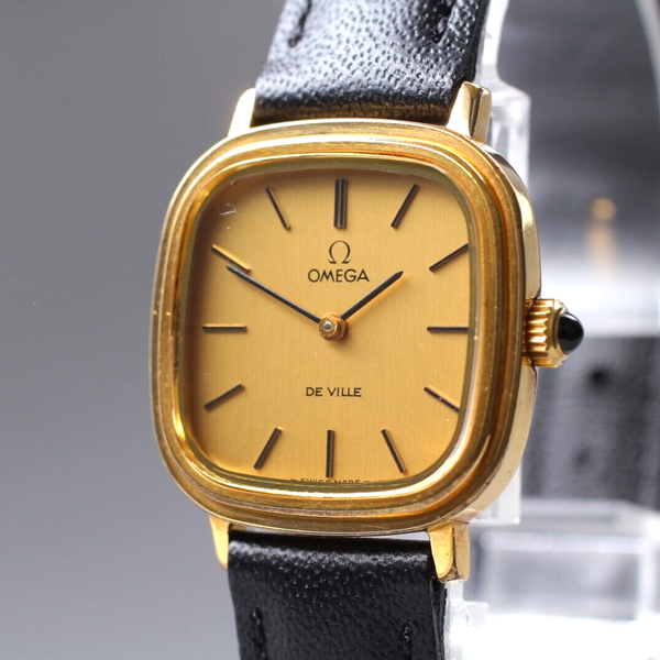 [N MINT] Vintage OMEGA De Ville Cal.625 Gold Manual Winding Women's ...