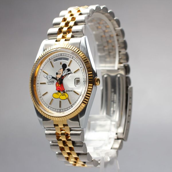 Rare Ner MINT Vintage SEIKO Lorus V744-0A30 Mickey Mouse 35mm Quartz ...