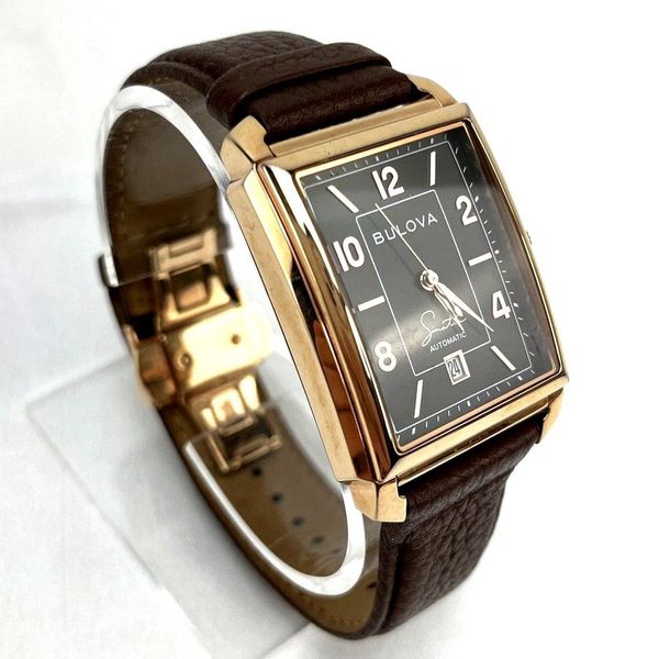 Bulova 97B205 Frank Sinatra Men's Automatic Tank Watch Used Missing ...