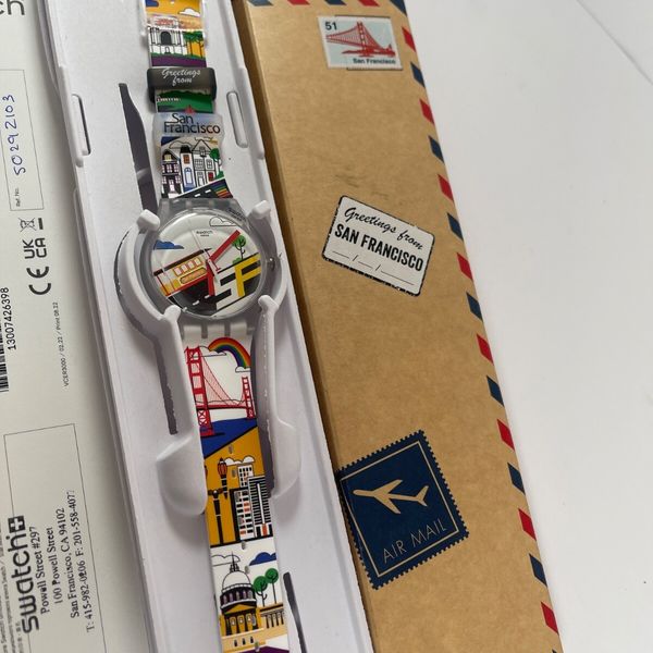 Swatch watch greetings from San Francisco destination series rare ...