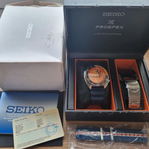 Seiko Prospex Orange Turtle "NEMO" Limited SRPC95K1 Excellent Condition ...