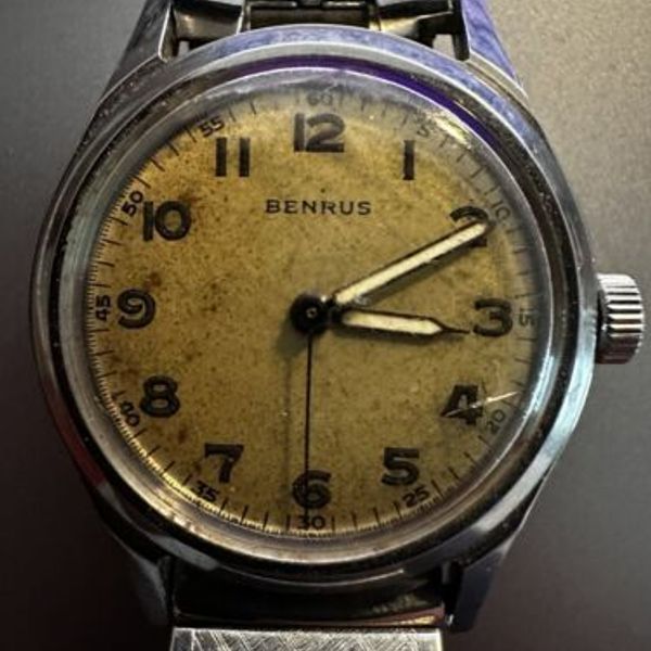 Benrus Military Watch Vintage Working Stainless Steel | WatchCharts ...