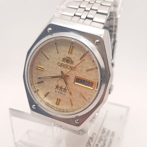 ORIENT Crystal 21 Jewels Automatic 469LU8-8A Day/Date Watch (3 ...