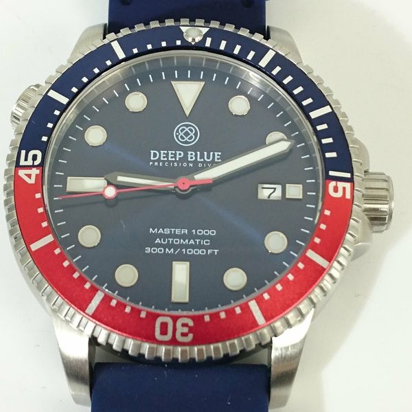 [Used] DEEP BLUE Automatic watch / Analog / Rubber / MASTER 1000 ...