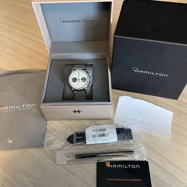 [WTS] Hamilton Intra-Matic Chronograph H Mechanical White Dial ...