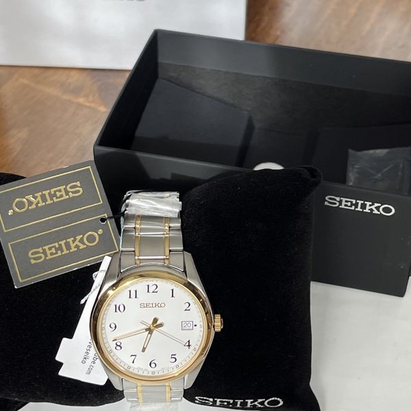 SEIKO Two-Tone ESSENTIALS Stainless Steel Men's Watch - SUR460 MSRP ...