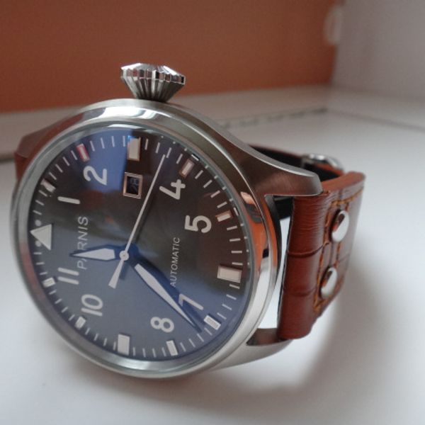 SOLD Parnis 47mm pilot grey dial | WatchCharts Marketplace