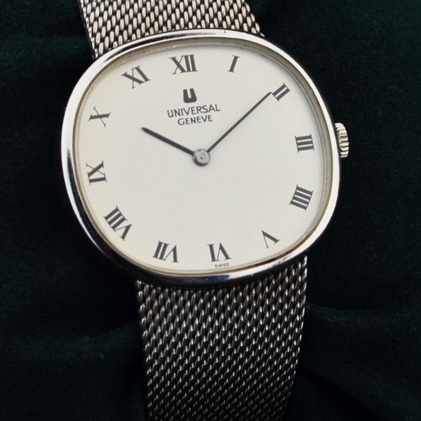 Vintage Universal Geneve Elipse Ultra Slim Case 1-42 Cal. Men Watch 35 ...