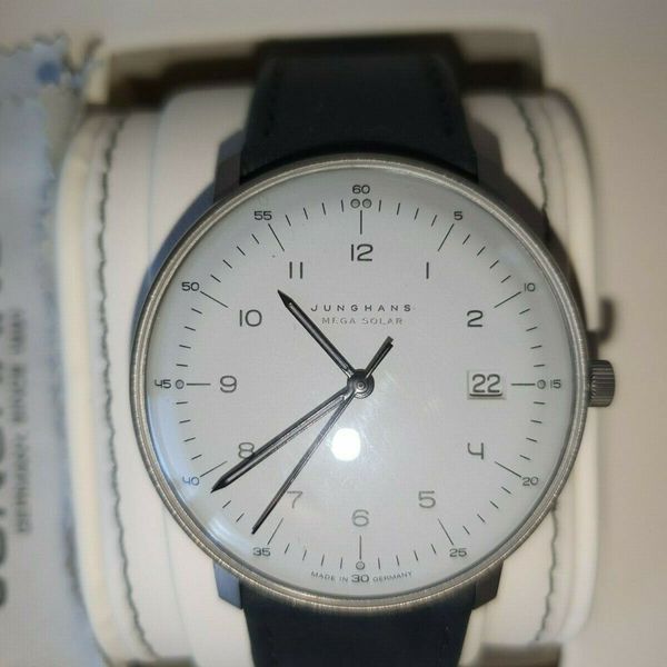 Junghans Max Bill Mega 059/2023.04 Titanium Radio Controlled Solar Charged Watch | WatchCharts ...