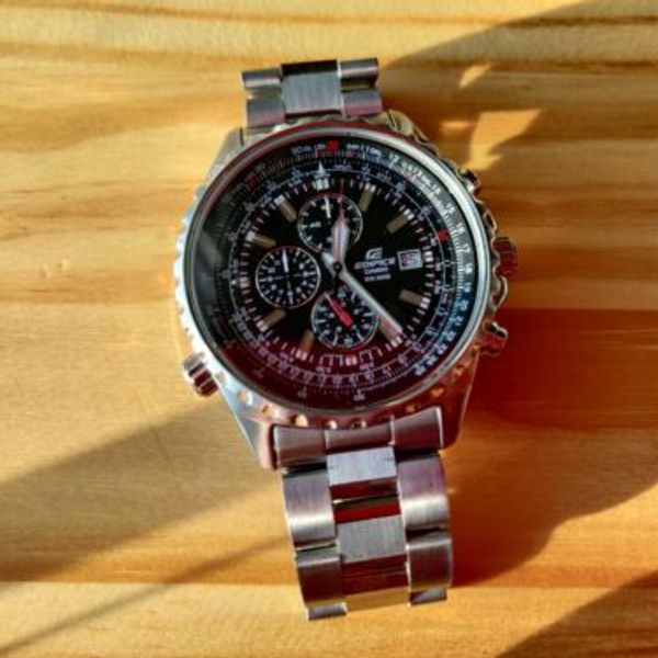 Casio Edifice EF527D-1AV Men's Pilot Watch, for Parts or Repair ...