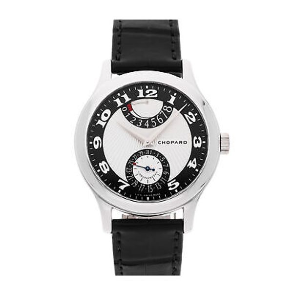 Chopard L.U.C Quattro Mark II Manual White Gold Mens Strap Watch 161903 ...