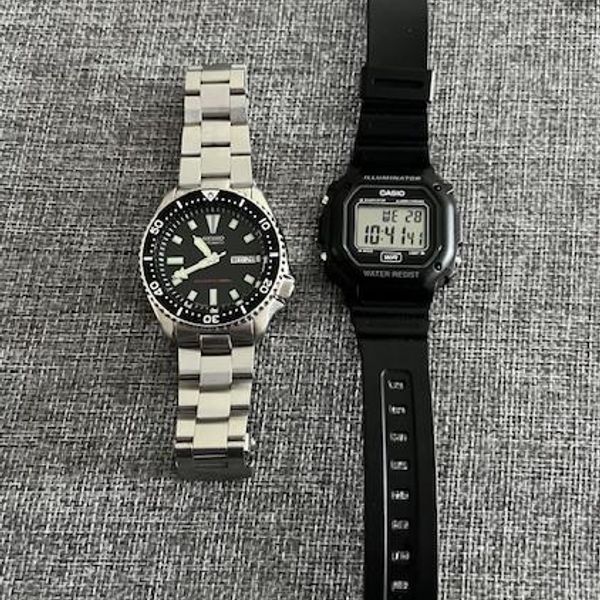 [WTS] Seiko SKX173 Diver's 200 Watch with Casio F-108WH Digital Watch ...