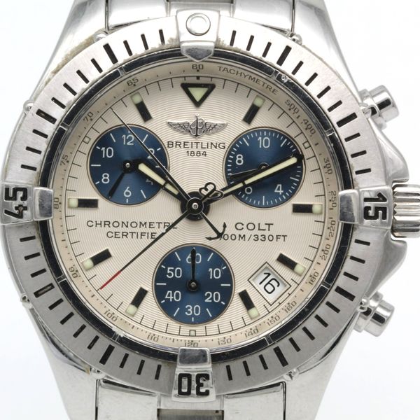 Breitling 1884 Colt Chronograph Certifie 38mm Quartz Men's Watch "AS IS ...