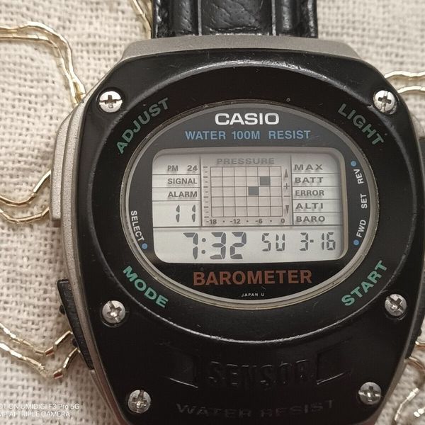 Very Rare Casio Pro Trek bm-610 barometer - altimeter watch RUNS ...