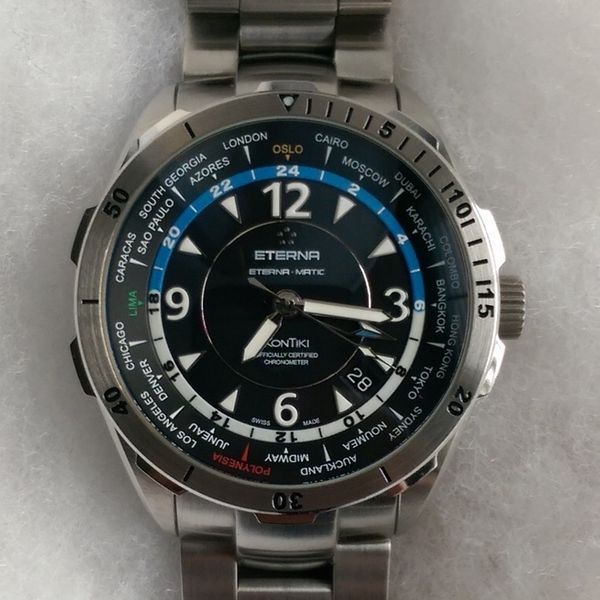 SOLD!: ETERNA KONTIKI GMT WORLDTIMER 1593.41.40.0215 | WatchCharts ...
