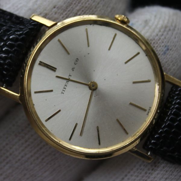 Vintage Tiffany & Co 18k Gold Universal Geneve Mens Watch CIRCA 1950S ...