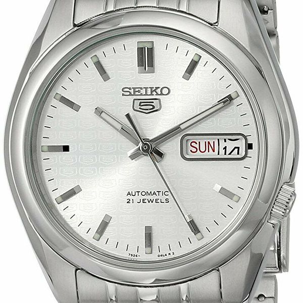Seiko 5 SNK355 Automatic Silver Dial Stainless Steel 21 Jewel Men Watch SNK355K1 | WatchCharts ...