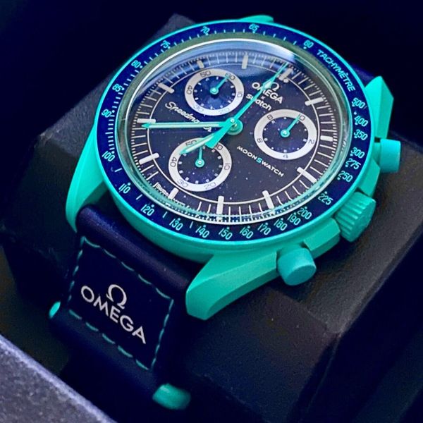 OMEGA X SWATCH SpeedMaster MoonSwatch MISSION ON EARTH - POLAR LIGHTS ...
