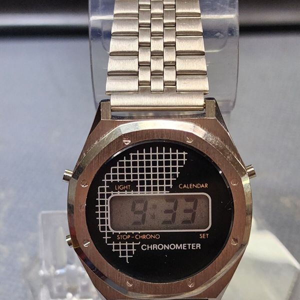 Vintage New Old Stock Working 1980's Ballanda Chronometer LED Men's ...