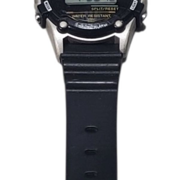 Timex Atlantis Women Watch Black Gray Plastic 100m Date Alarm Chron ...