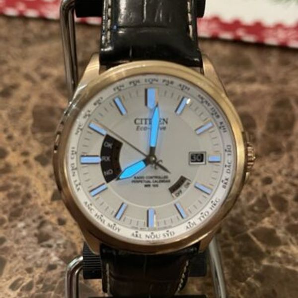 CITIZEN ECO-DRIVE RADIO CONTROLLED PERPETUAL CALENDAR, VERY ELEGANT ...