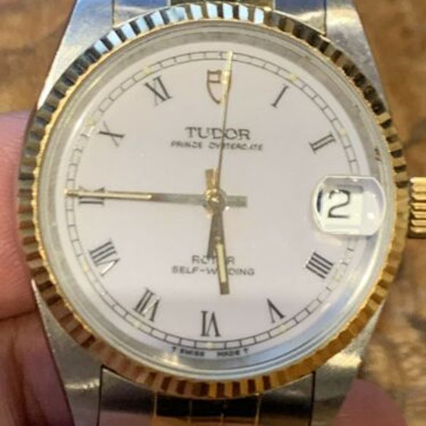 Tudor Prince Oysterdate Rotor Self Winding Two Tone Watch 32mm 72033 ...
