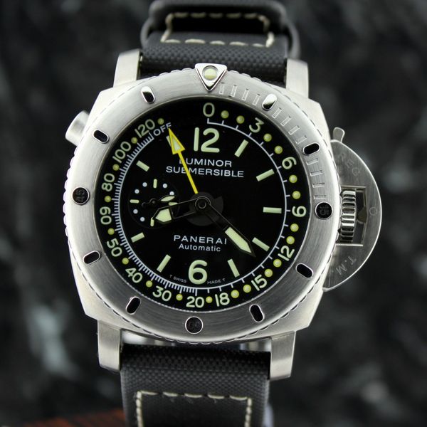 SOLD: Panerai 47mm PAM 193 SUBMERSIBLE DEPTH GAUGE 1950 Case ~Dual ...