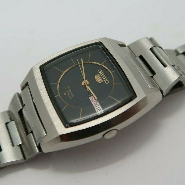 VINTAGE SEIKO 6119-5530 AUTOMATIC GENTS WATCH TV SHAPE circa 1972 ...