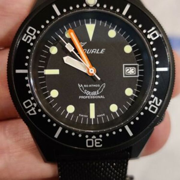 Squale divers watch 50 Atmos 1521 026 PVD | WatchCharts Marketplace