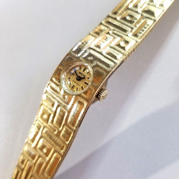 ENICAR STAR JEWELS SWISS VINTAGE RARE BEAUTIFUL DESIGN WIND UP LADY ...